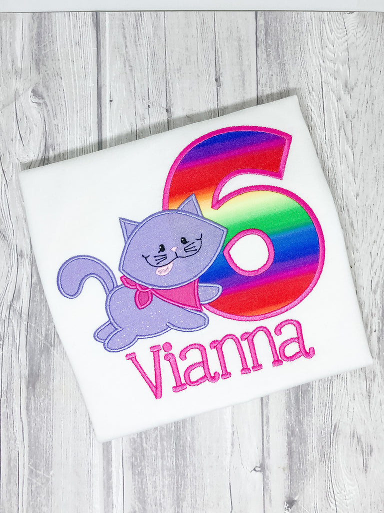 Animal Birthday Shirt - Cat – Threading the Love