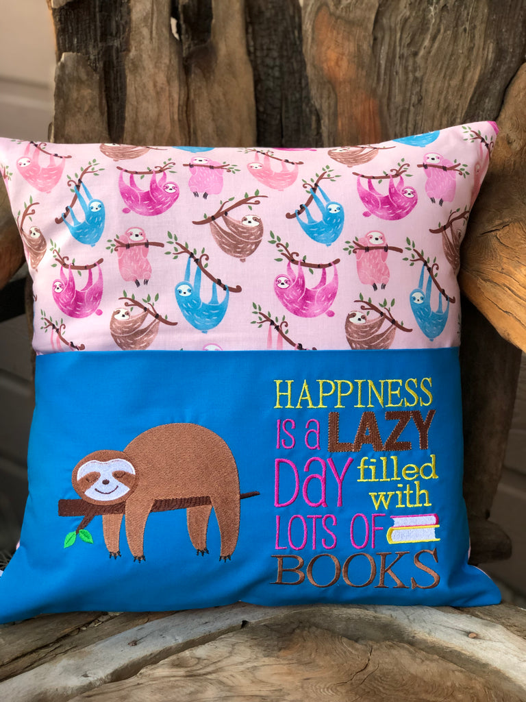 Sloth Reading Pillow – Threading the Love